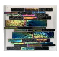 China Easy to Install Crystal Glass Mosaic for Swimming Pool Tiles Mediterranean Sea Style for sale