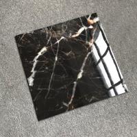 China Black Shiny Mirror Glass Polished Porcelain Floor Tiles 600x600 for Building Material for sale