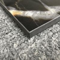China Black Shiny Mirror Glass Polished Porcelain Floor Tiles 600x600 for Building Material for sale