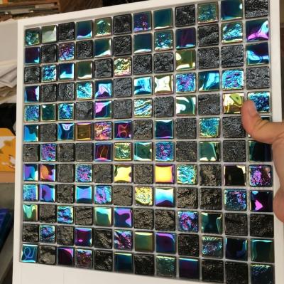 China Technique Glass Mosaic Swimming Pool Tile Inkjet Crystal Ice Jade for Your Pool for sale