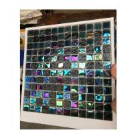 China Technique Glass Mosaic Swimming Pool Tile Inkjet Crystal Ice Jade for Your Pool for sale