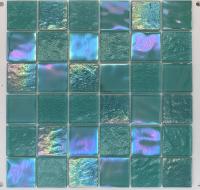 China Sea Blue Wave Glass Mosaic Tile Elevate Your Swimming Pool with Porcelain Villa Style for sale
