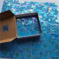 China Floor Tiles Glittering Outdoor Swimming Pool Mosaic with 123 Design Pattern 306x306MM for sale