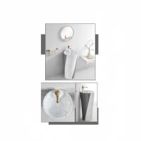 China Small Round Ceramic Basin European Style Bathroom Sink for Home Hotel or Restaurant for sale