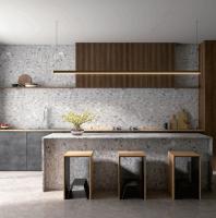 China Interior Tiles Large Porcelain Concrete Tiles for Hotel Lobby Floors and Walls for sale