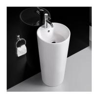 China Small Round Ceramic Basin European Style Bathroom Sink for Home Hotel or Restaurant for sale