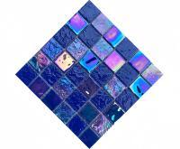 China Crystal Glass Mosaic Tile for Swimming Pool 4mm Thickness Sheet Size 306x306MM Bathroom for sale