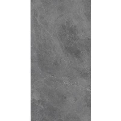China Outdoor Porcelain Rustic Glazed Ceramic Floor Tile with Non-Slip Function in Dark Grey for sale