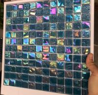 China Acid-Resistant Glass Mosaic Swimming Pool Tile with Dolphin Pattern Handmade in Foshan for sale