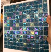 China Acid-Resistant Glass Mosaic Swimming Pool Tile with Dolphin Pattern Handmade in Foshan for sale
