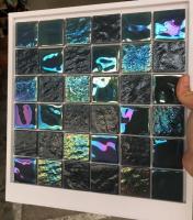 China Glitter Glass Mosaic Tiles for Swimming Pools Modern Design Style 12 Pieces for sale