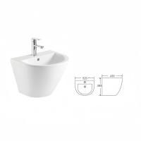 China Slowly Toilet Seat Cover Pedestal Hand Wash Basin for Fancy Dining Room 680x370x830mm for sale