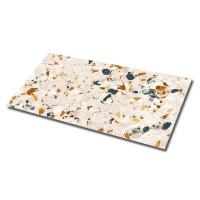 China 60x120 Water Absorption 0.5% Marble Look Glazed Porcelain Red Terrazzo Floor Tile for sale