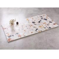 China 60x120 Water Absorption 0.5% Marble Look Glazed Porcelain Red Terrazzo Floor Tile for sale