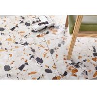 China 60x120 Water Absorption 0.5% Marble Look Glazed Porcelain Red Terrazzo Floor Tile for sale