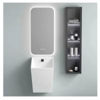 China Half Pedestal Ceramic Wall Hung Bathroom Wash Basin for Environmental Glaze and Home for sale