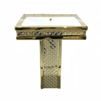 China Custom One Piece Toilet Pedestal Ceramic Sanitary Ware Sink for Luxury Hotel Bathroom for sale