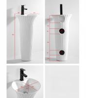 China Dual-Flush Pedestal Basin with Environmental Glaze The Ultimate Cleaning Solution for sale