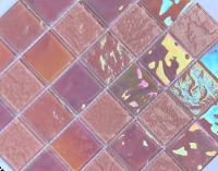 China Iridescent Mosaic Glass Pool Blue Swimming Pool Glass Mosaic Tile with Acid-Resistant for sale