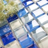 China Foshan Technique Glass Mosaic Tile in Blue Color for Swimming Pool 48x48/24x24mm for sale
