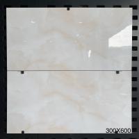 China Vitrified Tiles 300x600mm Orange Jade Stone Glossy Wall Tiles for Bedroom and Bathroom for sale