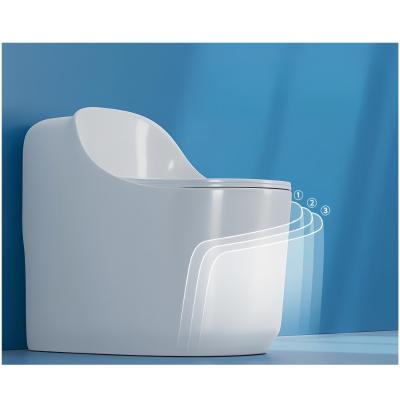China Slowly Closing Seat Cover One-Piece Elongated Non-Electric Toilet for American Market for sale