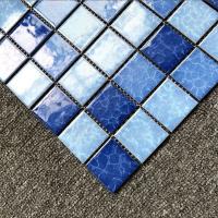 China Building Material Swimming Pool Ceramic Mosaic with Polished Surface and Anti Slip Feature for sale