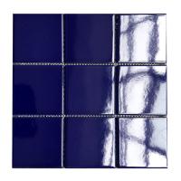 China Polished Blue Ceramic Mosaic Tile for Swimming Pool Non-Slip and Affordable Sale for sale