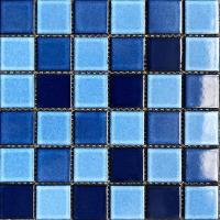 China Acid-Resistant and Antibacterial Pool Mosaic Disigne Glazed Ceramic Swimming Pool Tile for sale