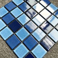 China Acid-Resistant and Antibacterial Pool Mosaic Disigne Glazed Ceramic Swimming Pool Tile for sale