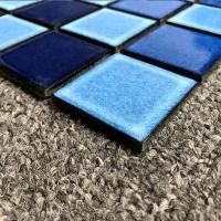 China Acid-Resistant and Antibacterial Pool Mosaic Disigne Glazed Ceramic Swimming Pool Tile for sale
