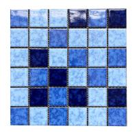 China Building Material Glazed Ceramic Non-Slip Swimming Pool Tiles for Outdoor for sale