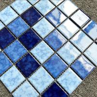 China Building Material Glazed Ceramic Non-Slip Swimming Pool Tiles for Outdoor for sale