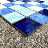 China Building Material Glazed Ceramic Non-Slip Swimming Pool Tiles for Outdoor for sale