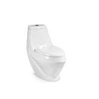 China Upper Cistern Wc Ceramic One-Piece Toilet for Bathroom Set Floor Mounted Installation for sale