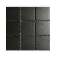 China 309x309MM Fina Standard Black Ceramic Mosaic Tile for Pools Wall/Floor/Borders/Accents for sale