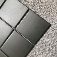 China 309x309MM Fina Standard Black Ceramic Mosaic Tile for Pools Wall/Floor/Borders/Accents for sale