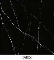 China Classic Black and White Marble Glazed Vitrified Tiles Flooring with ACCENTS Tile Type for sale
