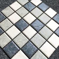 China Anti-Slip Swimming Pool Floor Tile Made of Ceramic and Glass for Acid Resistance for sale