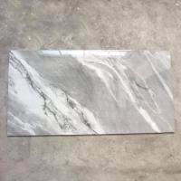China Large Format Floor Tile 600*1200 Porcelain Grey Marble Tile with Wear-Resistance for sale