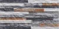 China Vitrified Tiles 600 x 600mm 3d Outdoor Culture Background Rusty Wall Stone Look Tiles for sale