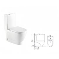 China Slowly Toilet Seat Cover and Dual-Flush Water Closet for Modern White Color Bathroom for sale