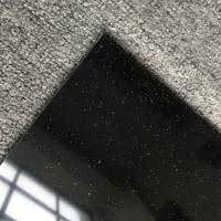 China Absolute Black Galaxy Granite Tile 60x60 with Water Absorption 0.5% and Bullnose Edge for sale