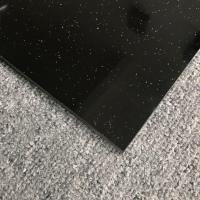 China Absolute Black Galaxy Granite Tile 60x60 with Water Absorption 0.5% and Bullnose Edge for sale