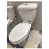 China Modern Ceramic Toilet WC 680x370x830mm Two Piece S-Trap Floor Mount Standing Toilet Set for sale