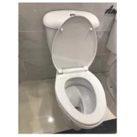 China Modern Ceramic Toilet WC 680x370x830mm Two Piece S-Trap Floor Mount Standing Toilet Set for sale