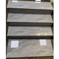 China 600*1200 Villa Floor White Marble Bullnose Stair Tile with Anti Slip Ceramic Nosing for sale