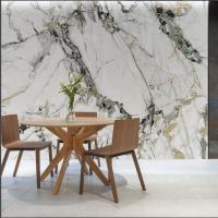 China Interior 1200x2700x12mm Statuario Plus White and Grey Vain Marble Floor Tile Glazed Matte Polished for sale