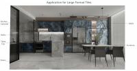 China Interior 1200x2700x12mm Statuario Plus White and Grey Vain Marble Floor Tile Glazed Matte Polished for sale