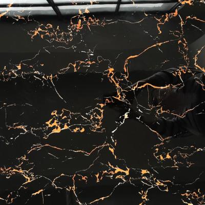 China 600x600mm Glazed Porcelain Tiles in Super Black for VWIN Foshan Ceramic Flooring for sale